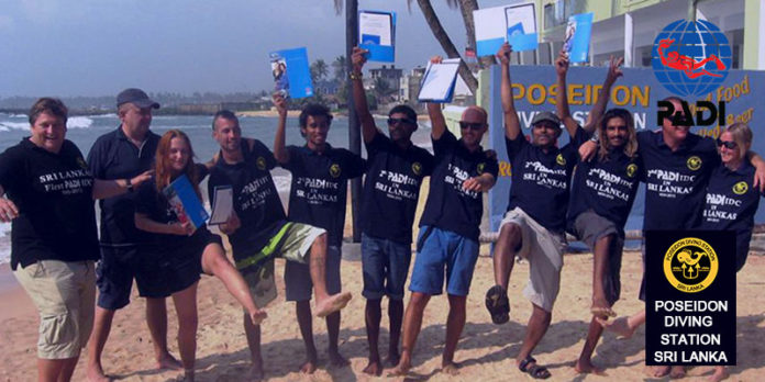 PADI diving instructor course (IDC) - Poseidon Diving Sri Lanka 2019/2020